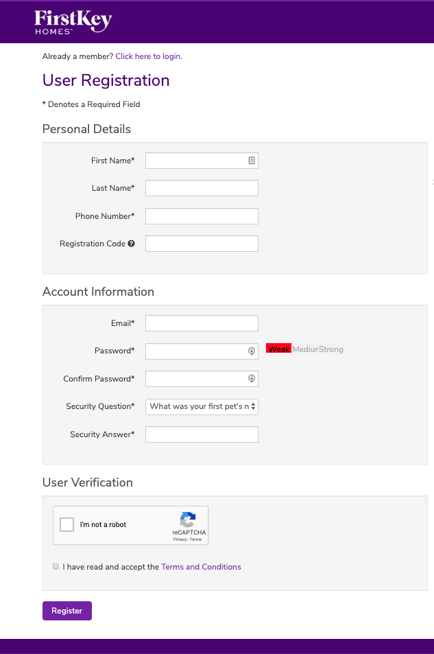Resident Portal Registration – Help Center